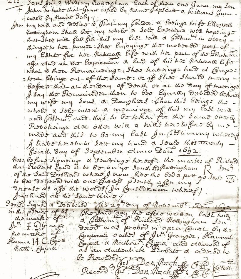 The Nottingham Ancestry of Strachan Monk (1787-1850/1860): Richard ...