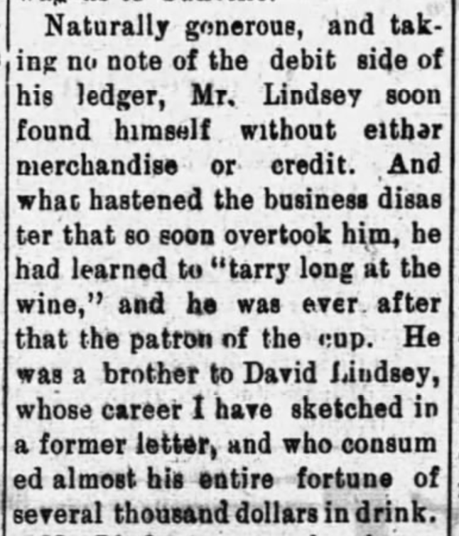 The Children of Mark Lindsey (1774-1848) and Mary Jane Dinsmore ...