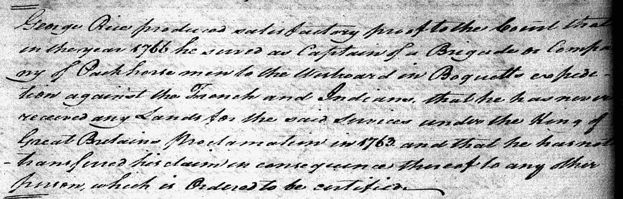 george-rice-affidavit-col.-baquet-french-and-indian-frederick-ob-17-p ...