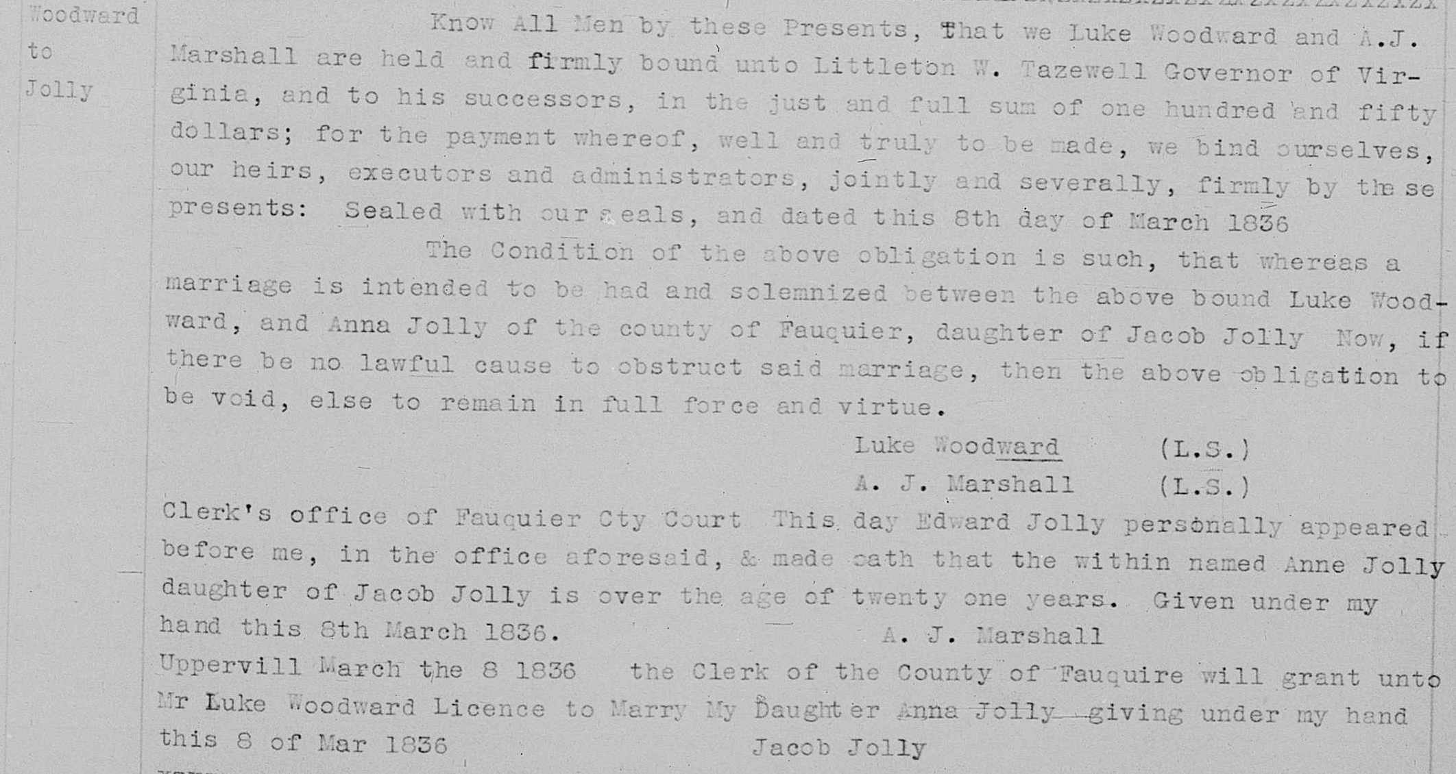 luke-woodward-marriage-to-ann-eliza-jolley – BEGATS AND BEQUEATHALS