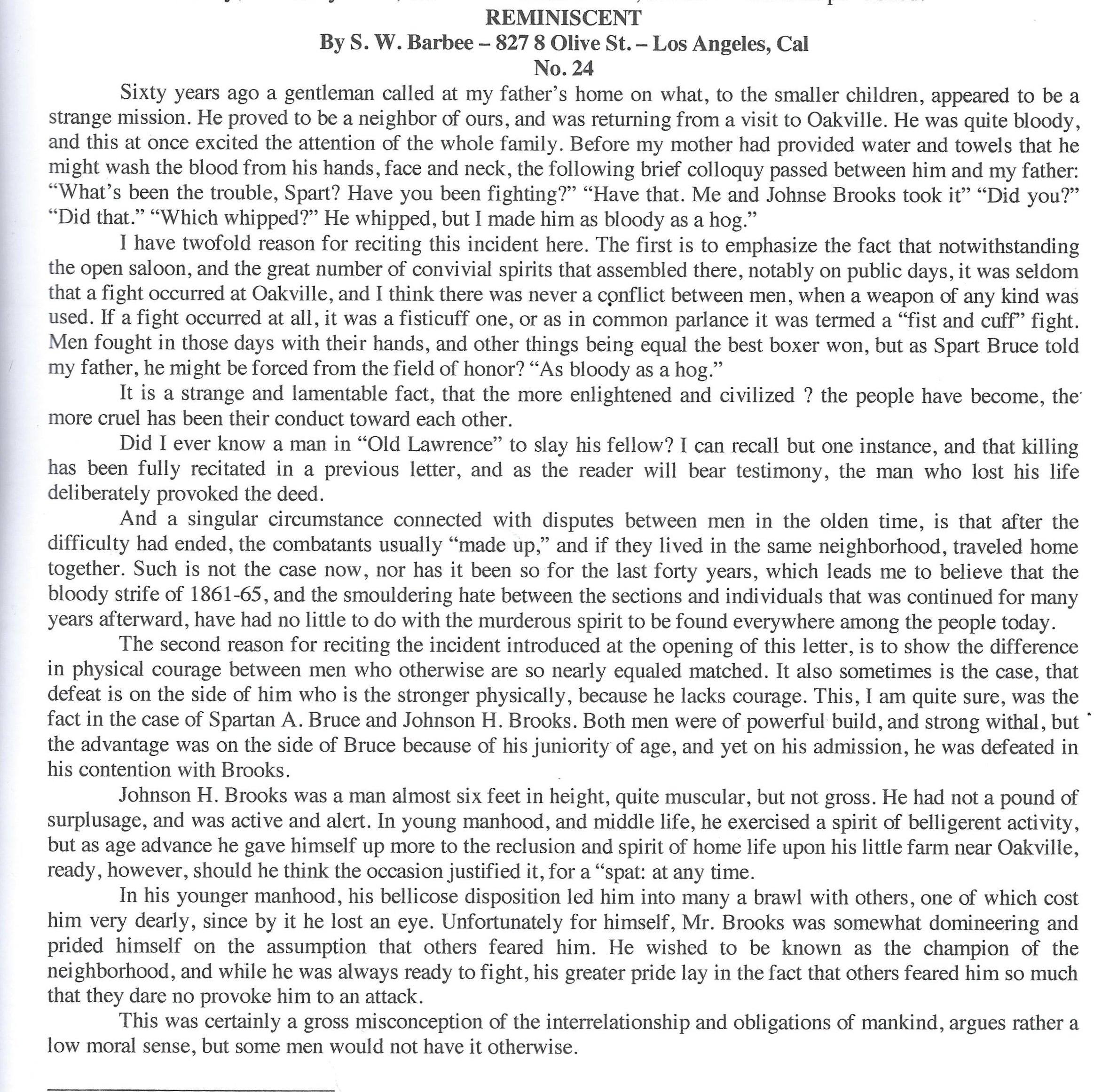 Children of James Brooks (1772 – 1835) and Wife Nancy Isbell: Johnson H ...