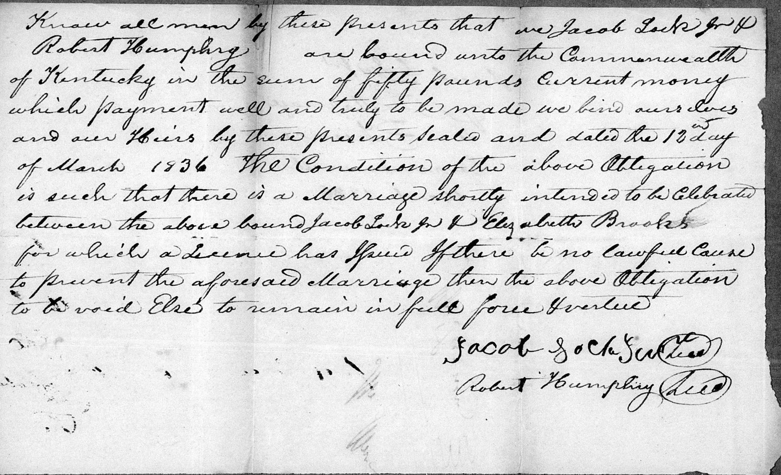 jacob-lock-bond-for-marriage-to-elizabeth-brooks – BEGATS AND BEQUEATHALS