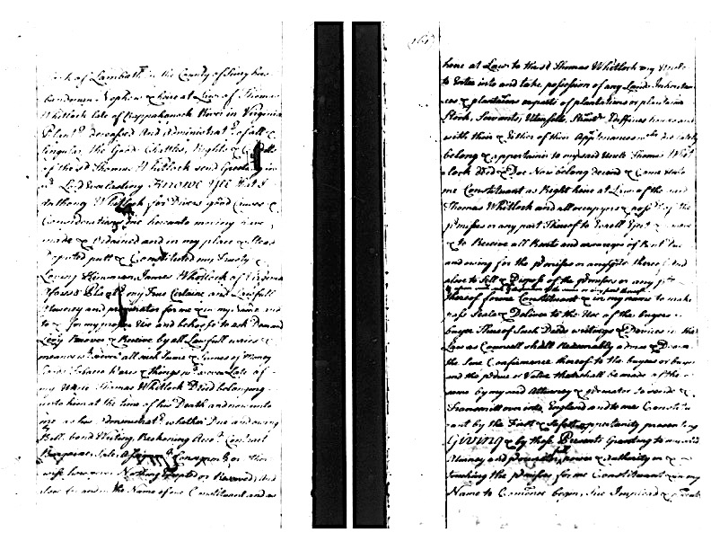 Power of Attorney of Anthony Whitlock in England to James Whitlock in ...