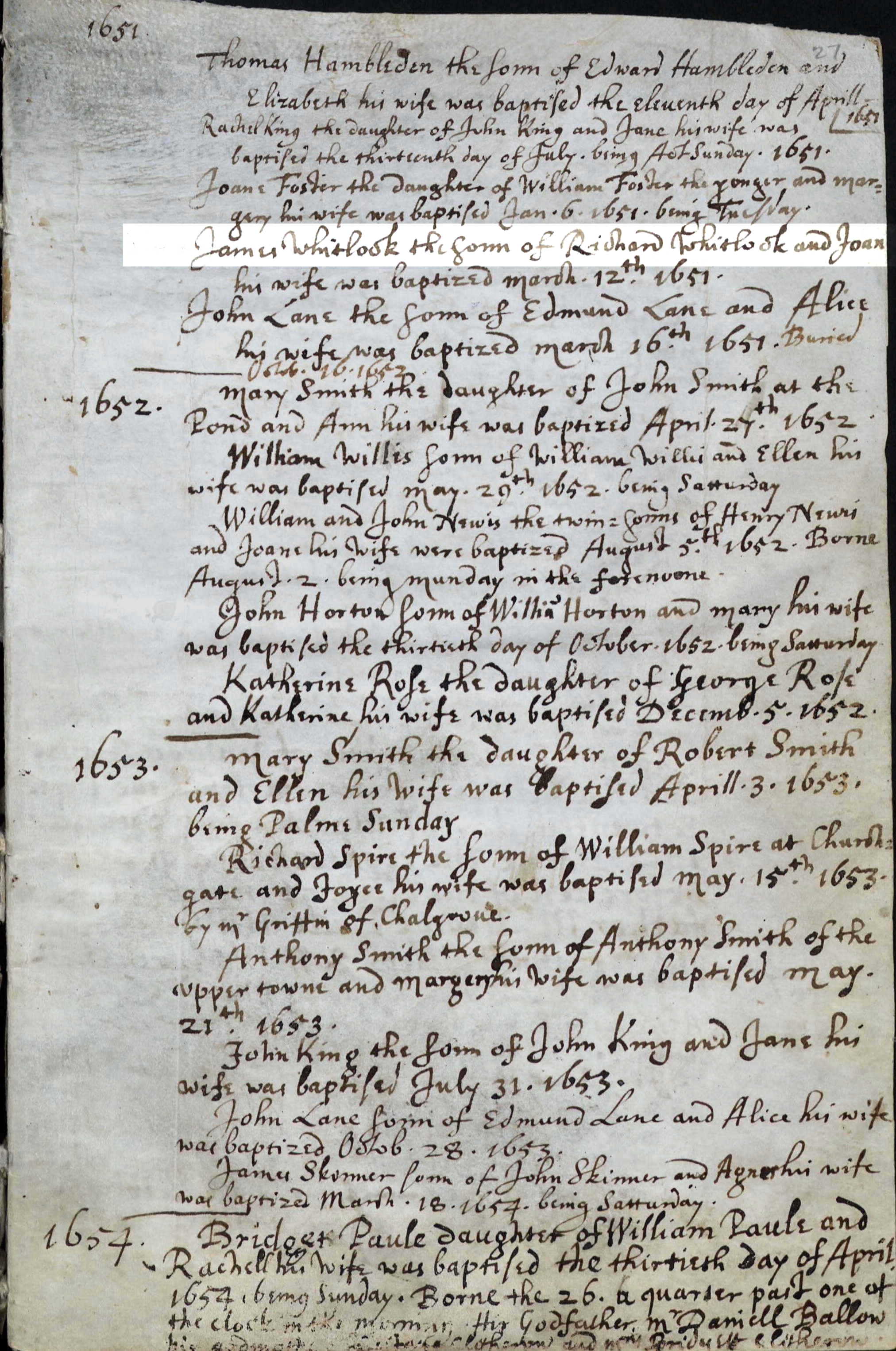 James Whitlock (1651-1716), Virginia Immigrant: English Roots – BEGATS ...