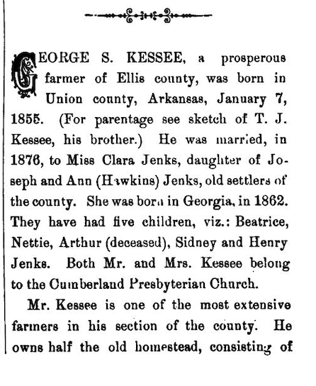 Children of Jane Caroline Green (1808-1897) and Husband Thomas Keesee ...