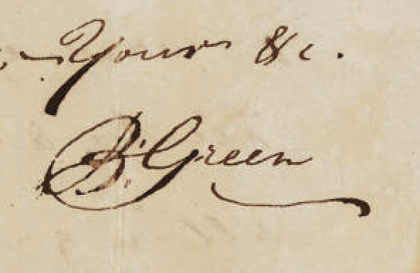 Notes on a Benjamin Green (abt. 1766 – after 1805) Who May Be a Brother ...