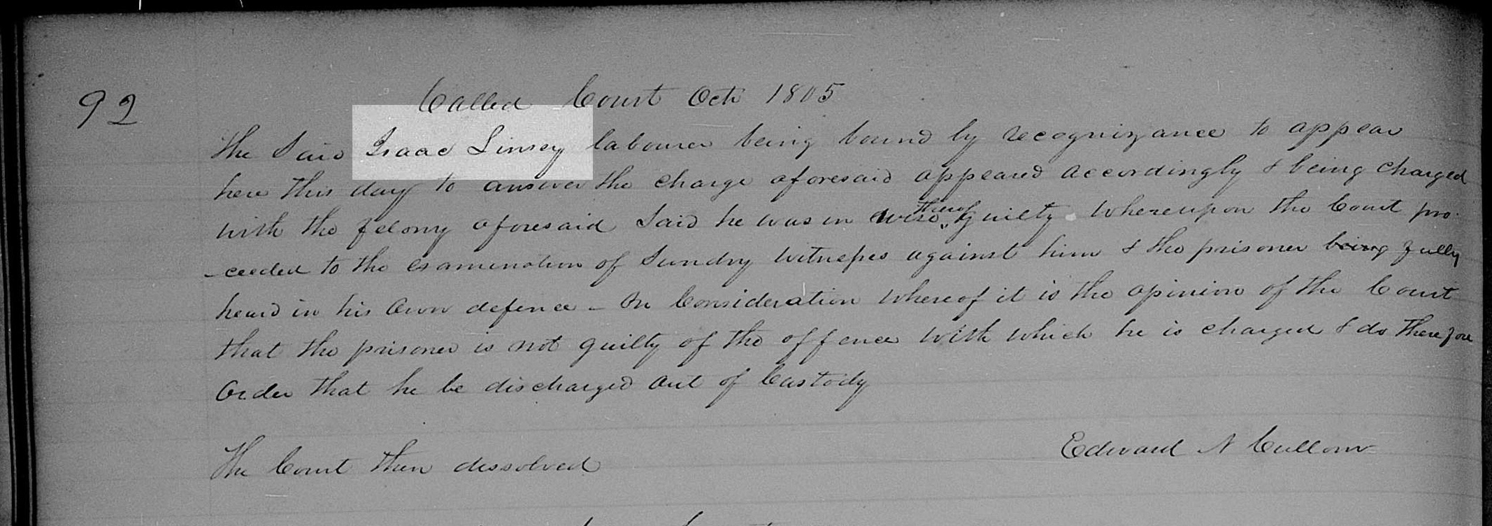 Additional Notes about Isaac Lindsey, Who Died in St. Helena Parish ...